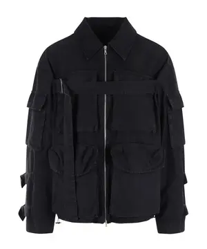 Dries Van Noten Zip Up Casual Jacket - Black