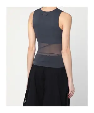 Attico Draped Sheer Top