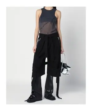 Attico Draped Sheer Top
