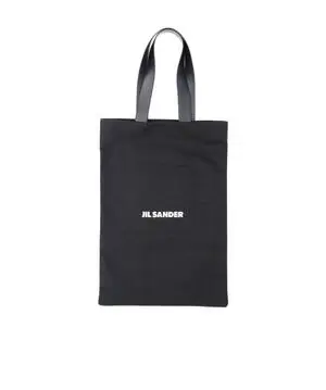 JIL SANDER Jil Sander Logo Printed Tote Bag Black