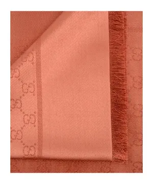 Gucci Gg Frayed Scarf