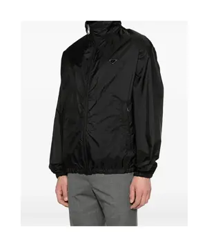 Prada Zip-up Reversible Jacket - Black/blue