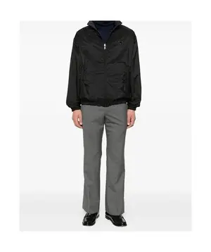 Prada Zip-up Reversible Jacket - Black/blue