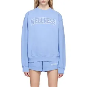 SPORTY  RICH Sporty & Rich "wellness" Logo Sweatshirt