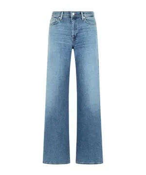 7 For All Mankind Lotta Tailorless Wide-leg Jeans - Blue