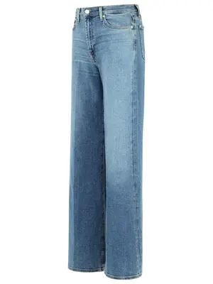 7 For All Mankind Lotta Tailorless Wide-leg Jeans - Blue
