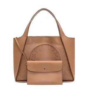 Stella McCartney Perforated Logo Tote - Brown