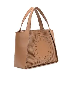 Stella McCartney Perforated Logo Tote - Brown