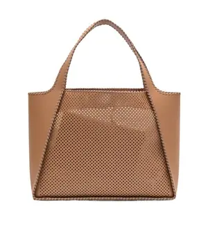 Stella McCartney Perforated Logo Tote - Brown