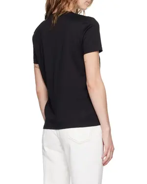 Balmain Logo Printed Crewneck T-shirt - Black