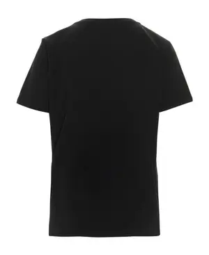 Balmain Logo Printed Crewneck T-shirt - Black