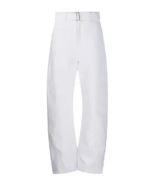 LEMAIRE Twisted Belted Pants - Milk