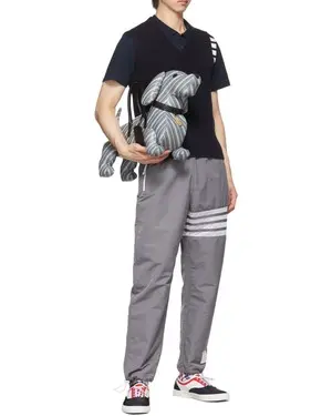 Thom Browne 4-bar Stripe Track Pants - Medium Gray