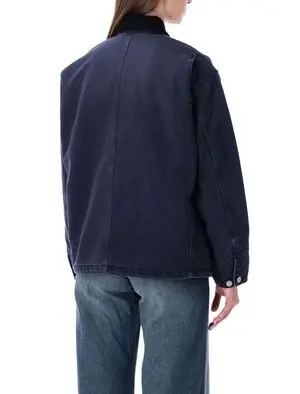 Carhartt Work In Progress Corduroy-collar Organic-cotton Coat