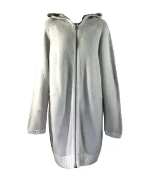 Max Mara Hooded Long-sleeved Knitted Cardigan