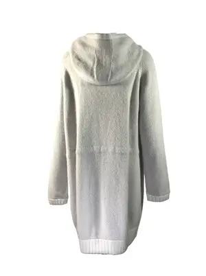 Max Mara Hooded Long-sleeved Knitted Cardigan