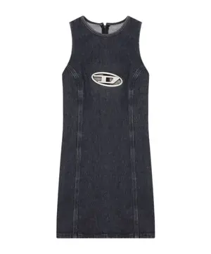 DIESEL® Oval D Denim Mini Dress