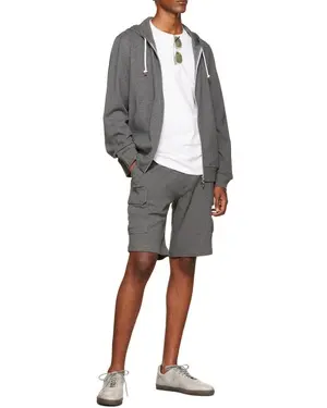 Brunello Cucinelli Zipped Hooded Sweatshirt - Grey