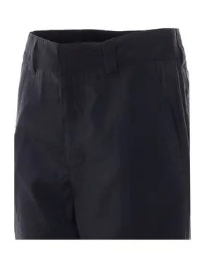 LEMAIRE Straight Tailored Pants With Pleated Texture - Black