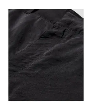 LEMAIRE Straight Tailored Pants With Pleated Texture - Black