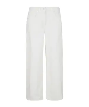 Brunello Cucinelli Logo Patch Wide-leg Trousers