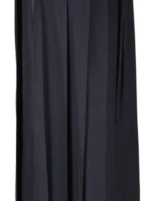 Prada Drawstring Pleated Midi Skirt - Blue