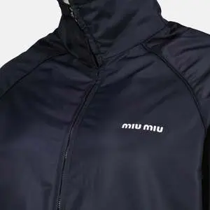 Miu Miu Reversible Bomber Jacket - Navy Blue