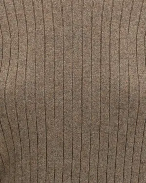 Loro Piana Ribbed Short Sleeve Sweater - Gray