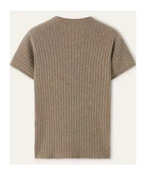 Loro Piana Ribbed Short Sleeve Sweater - No