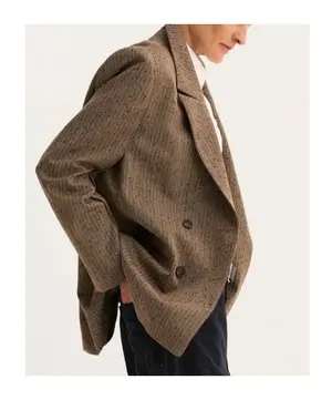 RÓHE Double Breasted Herringbone Blazer
