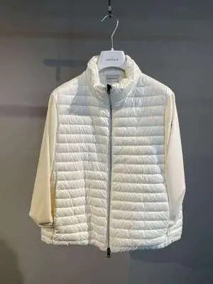 Moncler Quilted Panel Knitted Jacket