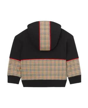 Burberry Panelled House Check Hooded Jacket
