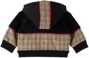 Burberry Panelled House Check Hooded Jacket
