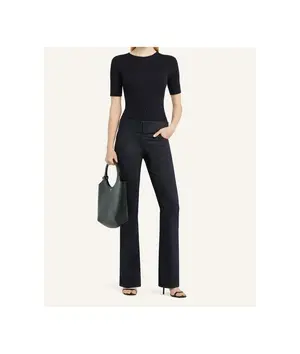 COURREGES Fine-ribbed Short Sleeve Jumper