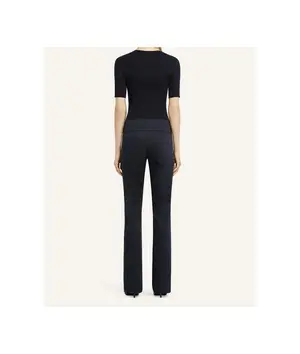 COURREGES Fine-ribbed Short Sleeve Jumper