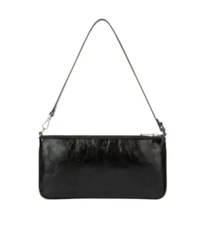 COURREGES Logo Plaque Zipped Pouch Bag