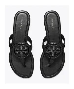 Tory Burch Miller Deco Sandals - Black