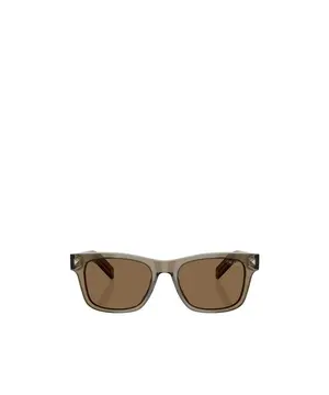 Prada Square-frame Sunglasses - Brown