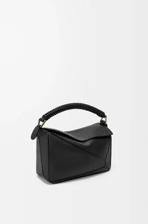 Loewe Small Puzzle Bag With Woven Handle