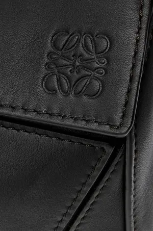 Loewe Small Puzzle Bag With Woven Handle