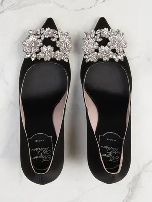 ROGER VIVIER Bouquet Strass Buckle Pumps