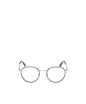 Moncler Round Frame Eyeglasses - White