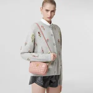 Burberry Lola Quilted Lambskin Mini Bag - Pink