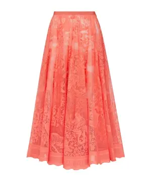 Dior Flared Midi Skirt - No