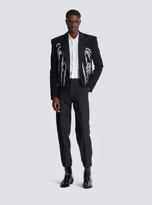 Balmain Double Wool Crepe Trousers