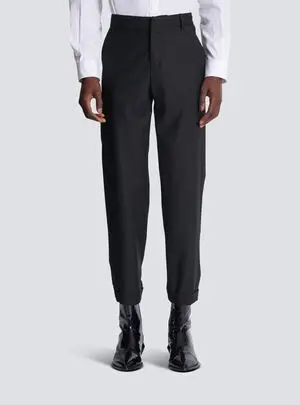 Balmain Double Wool Crepe Trousers