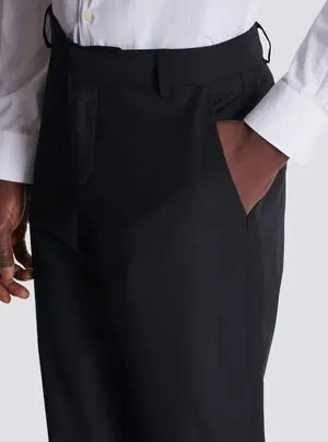 Balmain Double Wool Crepe Trousers