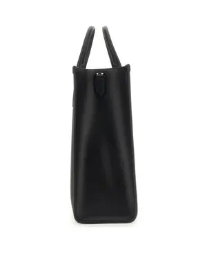 Dolce & Gabbana Logo Rubberized Shopper Bag - Black
