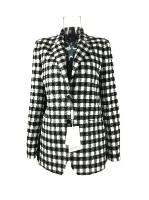 Max Mara Checked Suit Coat
