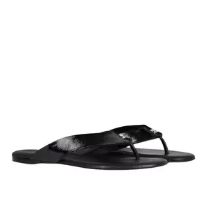 COURREGES Vinyl Logo Slides - Black